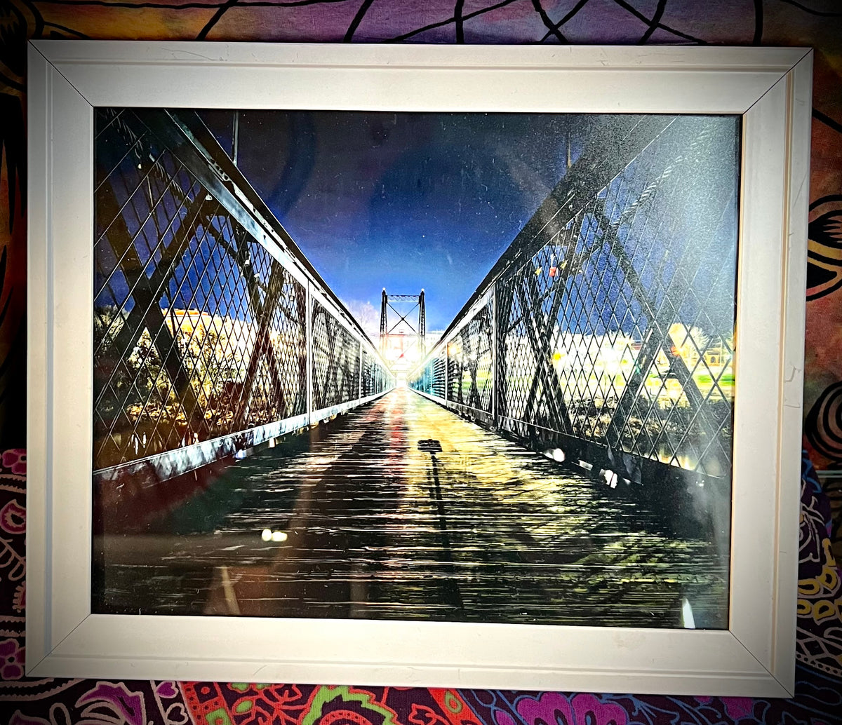 8X10 Two Cent Bridge Photo in Frame by Todd Dechaine – Happy Trails Inc & Joe's Smoke Shop