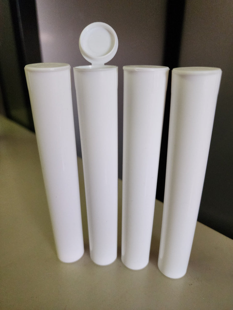 4.5" White Flip Top Doob Tube – Happy Trails Inc & Joe's Smoke Shop