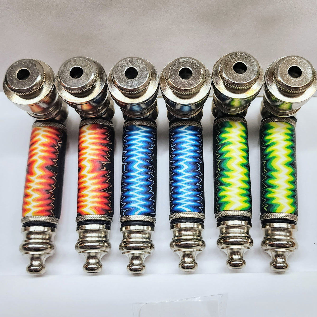 3" Zig-Zag Fimo & Metal Pipe – Happy Trails Inc & Joe's Smoke Shop