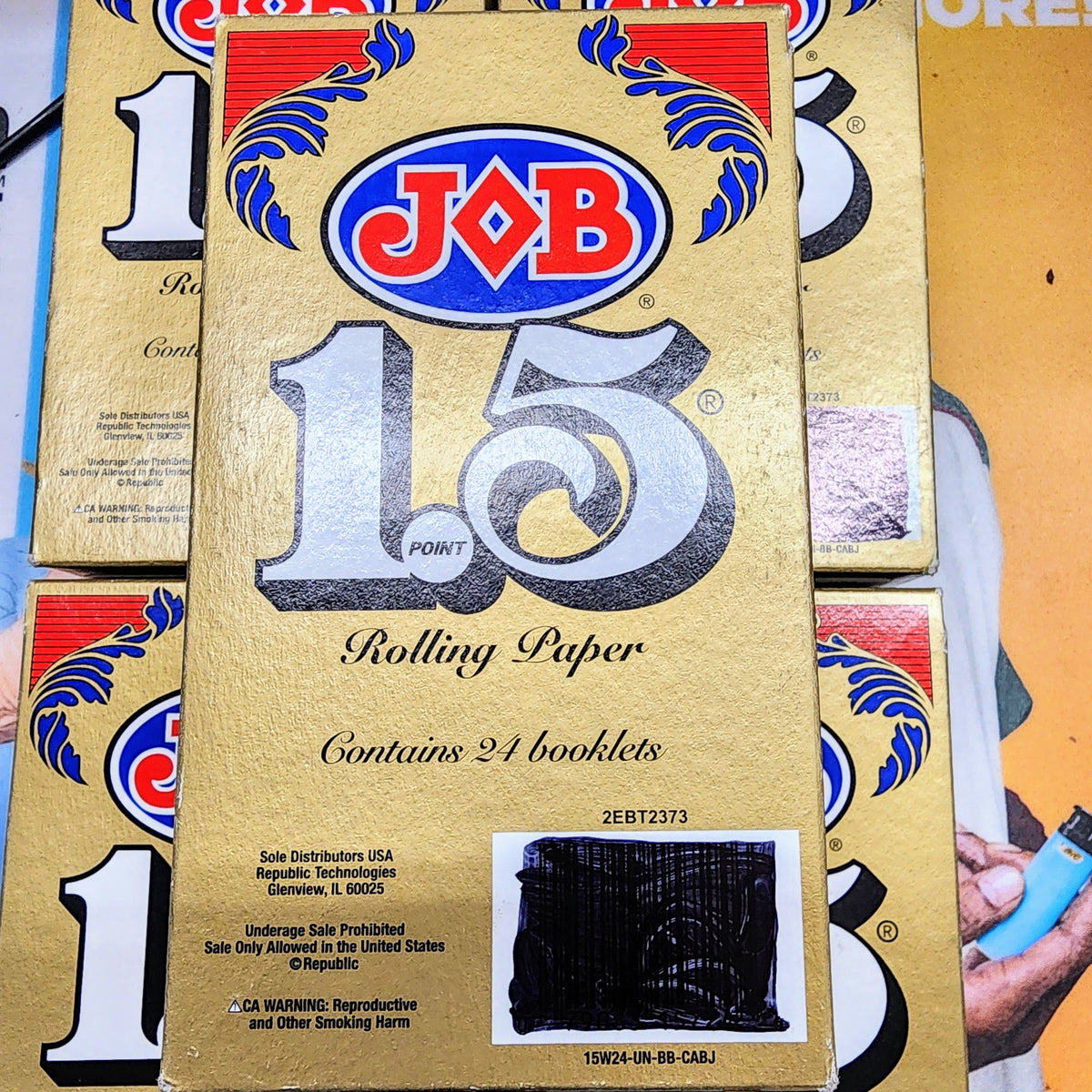 Whole Box of Job 1.5 Rolling Papers-24 Booklets – Happy Trails Inc ...