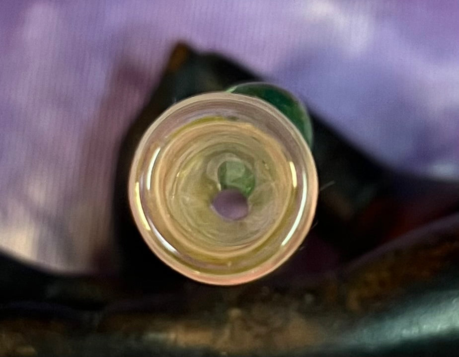 3” Fume W/Green Bump Chillum – Happy Trails Inc & Joe's Smoke Shop