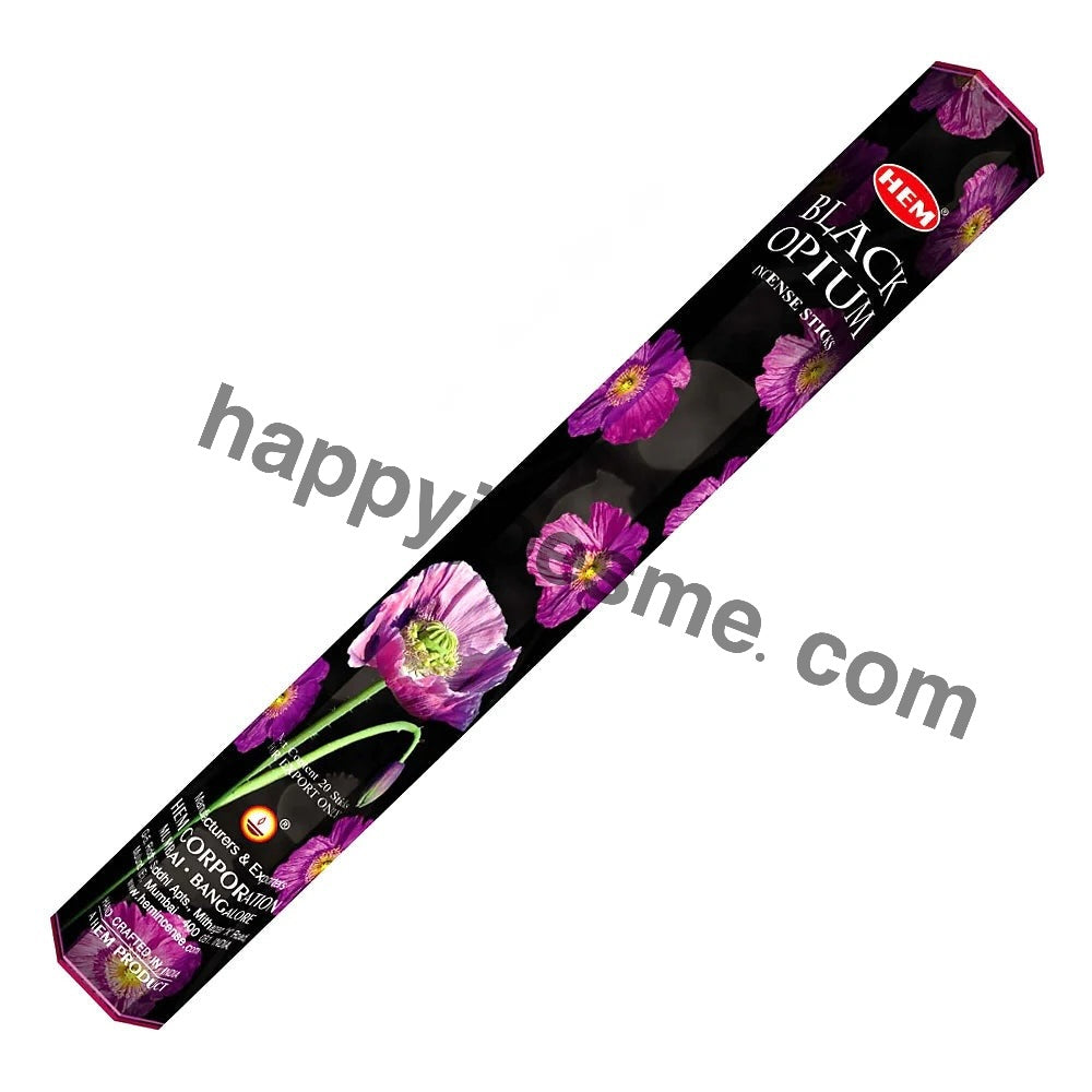 Hem Black Opium Incense 20-Stick Box – Happy Trails Inc & Joe's Smoke Shop