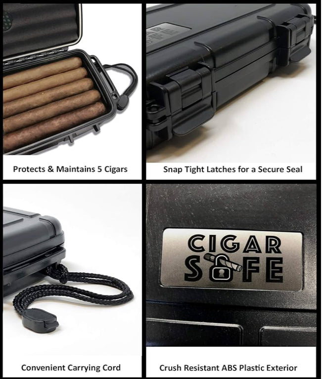 Prestige Cigar Safe 5 Count Travel Humidor – Happy Trails Inc & Joe's ...