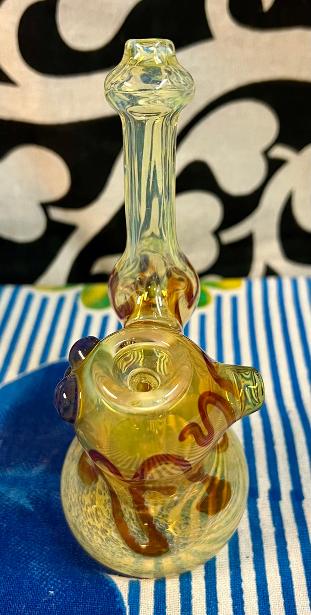 Heavy Fume Frit W/Slight Color Sherlock Bubbler – Happy Trails Inc ...