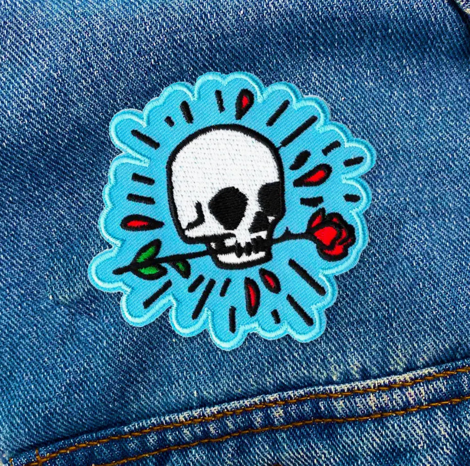 Romantic Skull Patch – Happy Trails Inc & Joe's Smoke Shop