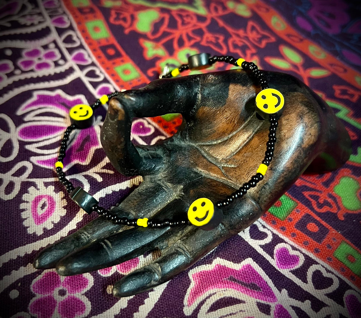 Clay Smily face Bracelet – Happy Trails Inc & Joe's Smoke Shop