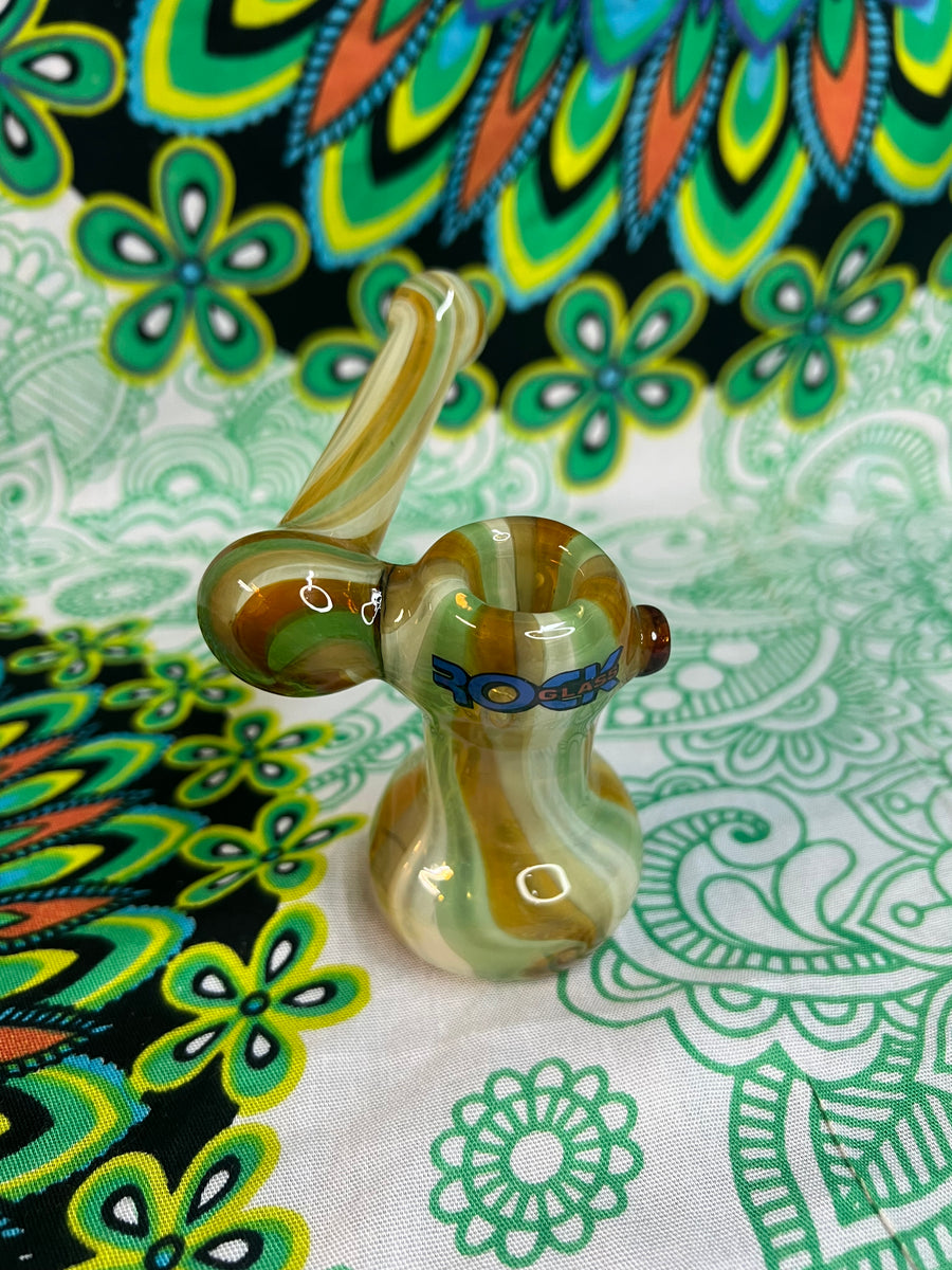 5" Rock Glass Multicolor Sidecar Bubbler – Happy Trails Inc & Joe's ...