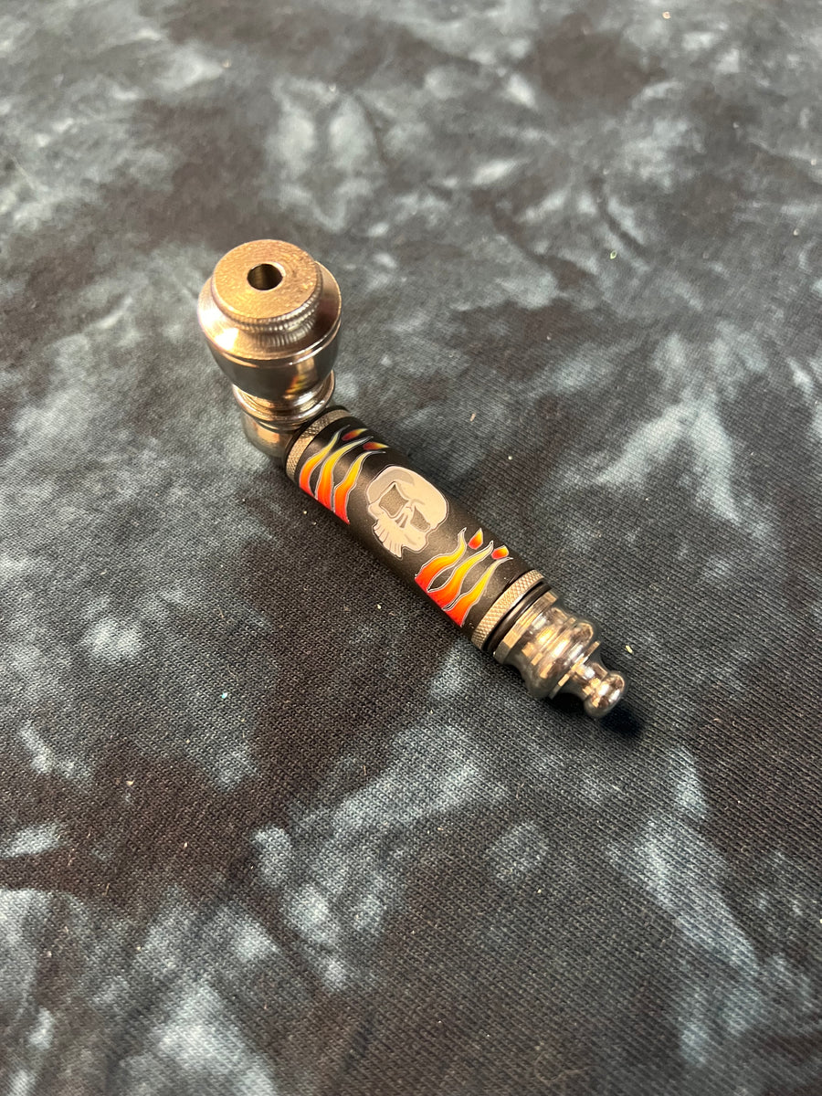 3" Biker Fimo Metal Pipe – Happy Trails Inc & Joe's Smoke Shop