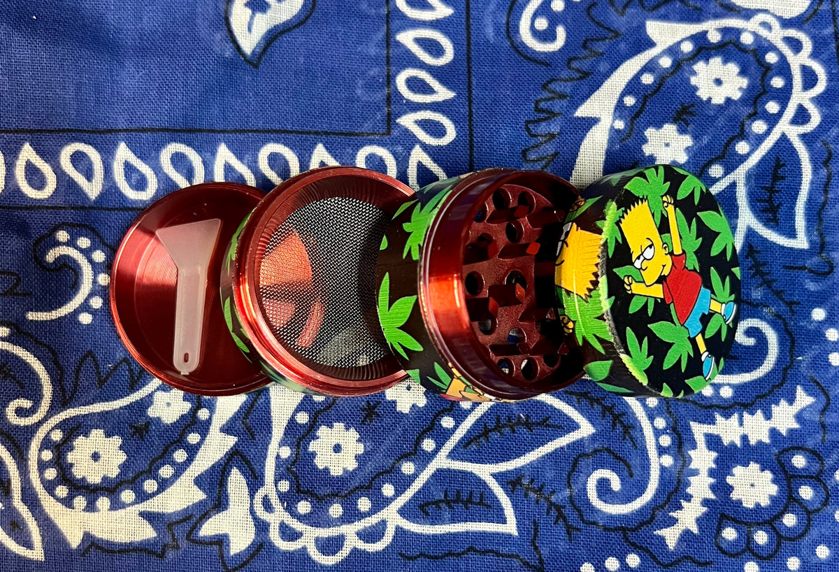 40mm Bart Simpson 4 Layer Grinder – Happy Trails Inc & Joe's Smoke Shop