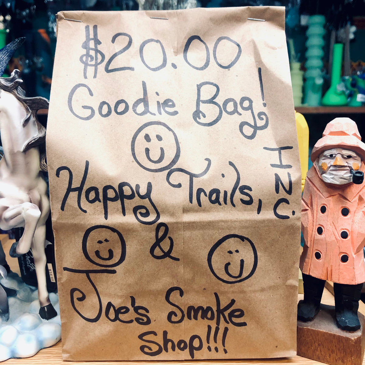 Happy Trails Goodie Bag – Happy Trails Inc & Joe's Smoke Shop