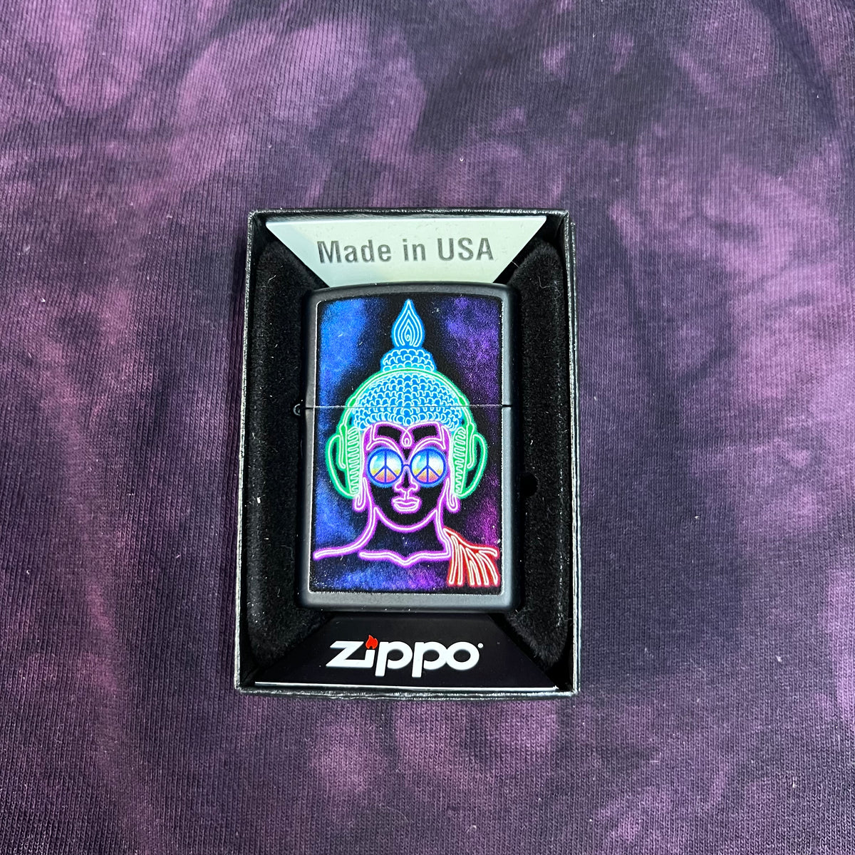 Zippo lighter peace buddha – Happy Trails Inc & Joe's Smoke Shop