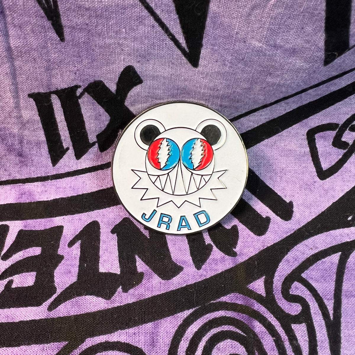 JRAD-A Grateful Dead Cover Band Pin – Happy Trails Inc & Joe's Smoke Shop