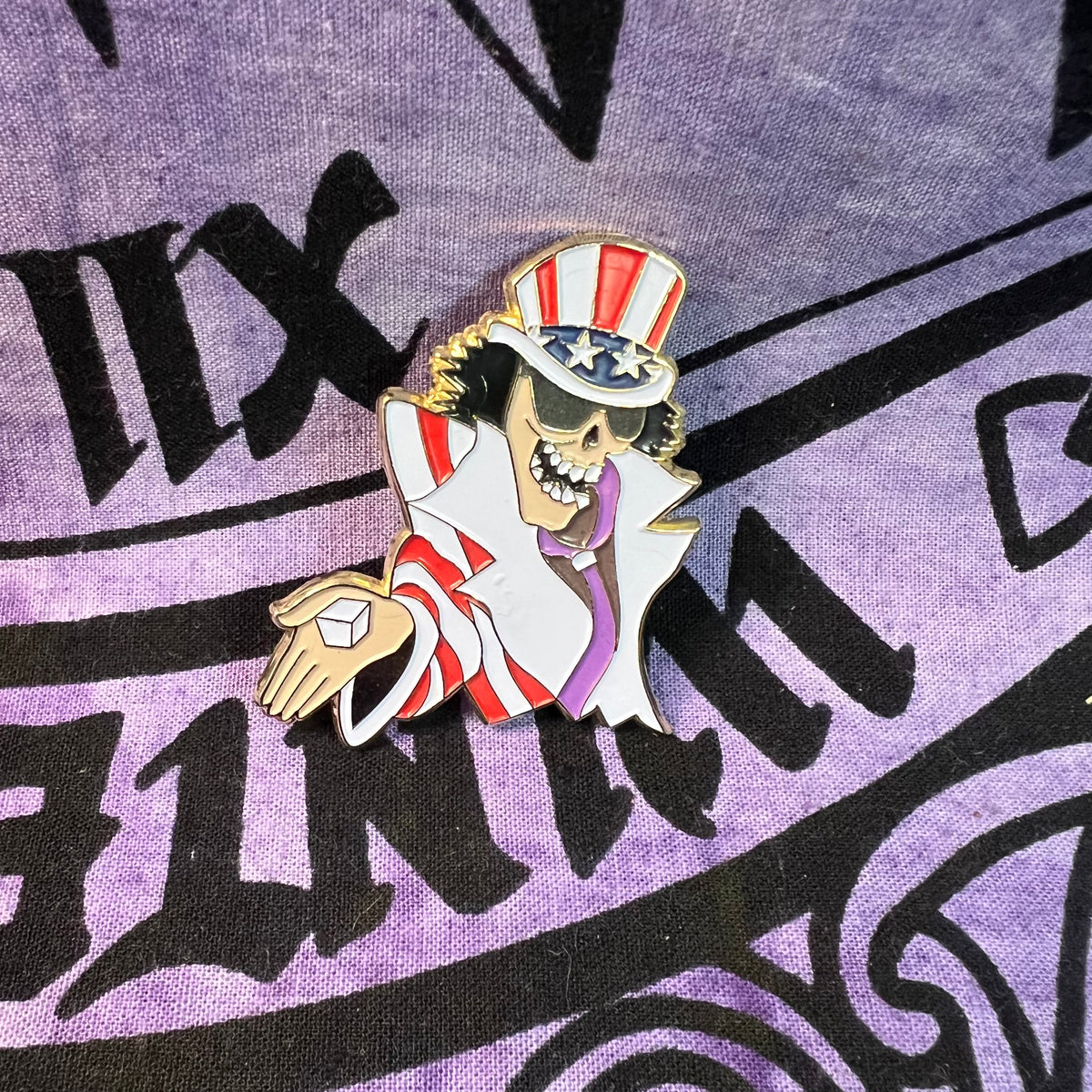 Grateful Dead Skull Guy with Sugar Cube Pin – Happy Trails Inc & Joe's ...