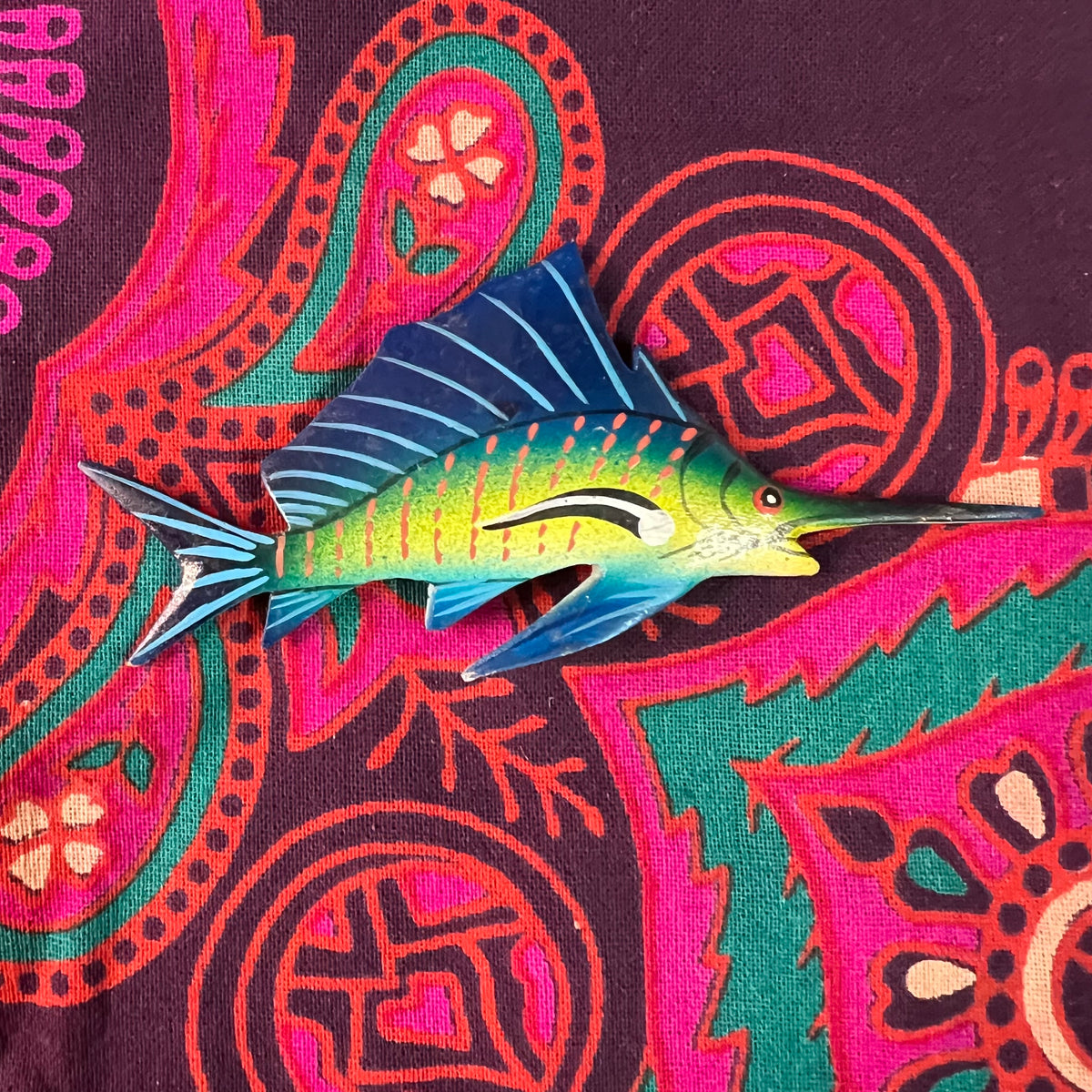 4" Handmade/hand-Painted Swordfish Fridge Magnet Made in Mexico – Happy ...