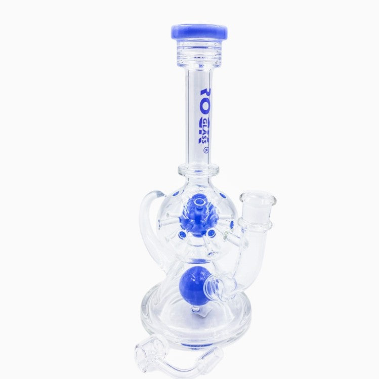 10" Rock Glass 15 Arm Spaceball Rig Recycler w/ Ball Detail – Happy ...